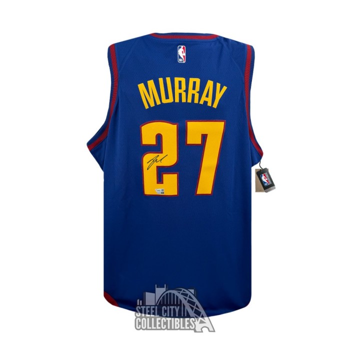 Jamal Murray Autographed Denver Blue Jordan Basketball Jersey ...