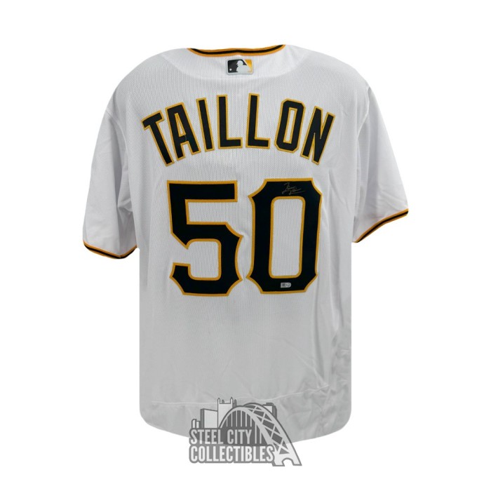 Jameson Taillon Autographed Pittsburgh Pirates Majestic White Authentic ...