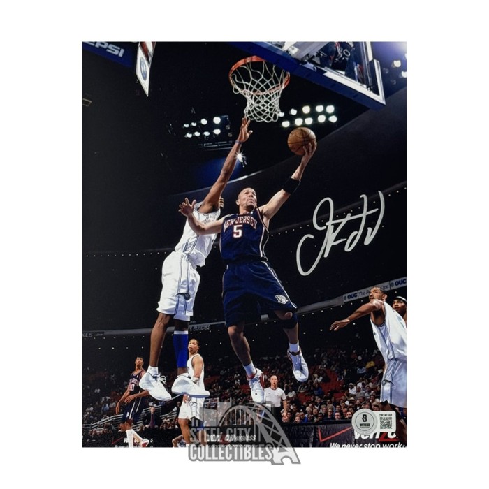 Jason Kidd Autographed New Jersey 8x10 Basketball Photo - BAS (Lay Up ...
