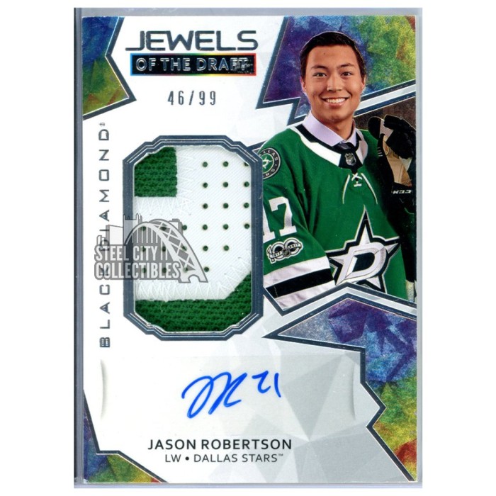 Jason Robertson 2020-21 Upper Deck Black Diamond Jewels Of The Draft ...