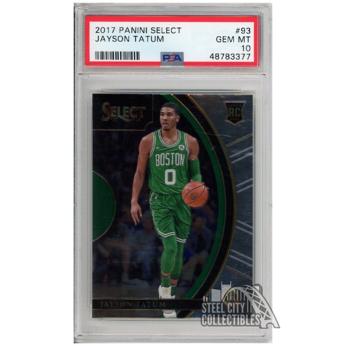Jayson Tatum 2017-18 Panini Select Rookie Card #93 PSA 10 GEM MINT ...