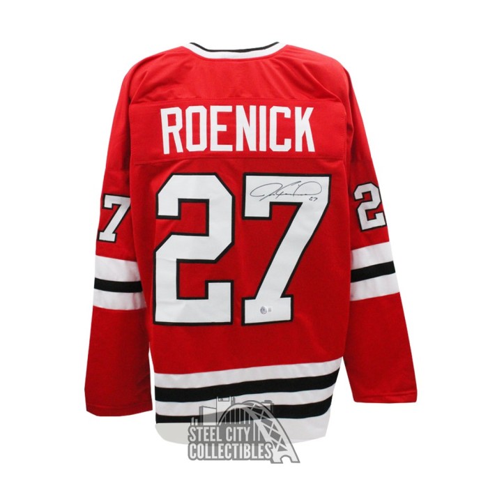 Jeremy Roenick Autographed Chicago Custom Red Hockey Jersey - BAS ...