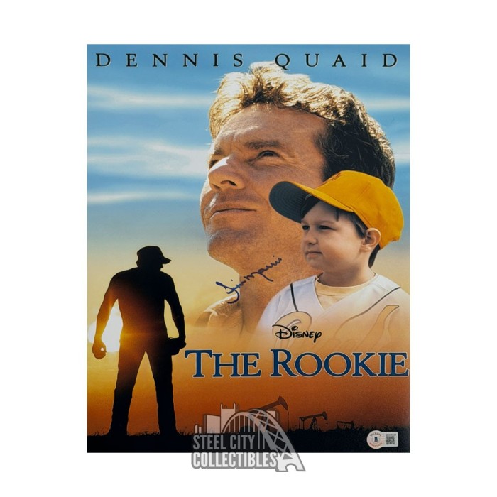 Jim Morris Autographed The Rookie 11x14 Photo - BAS (Movie Poster ...