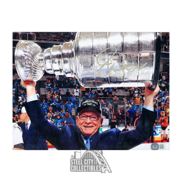 Jim Rutherford Autographed Pittsburgh 9x12 Hockey Photo - BAS | Steel ...