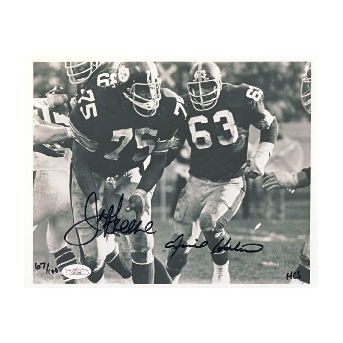Joe Greene, Ernie Holmes Autographed Pittsburgh Steelers 8x10 Photo ...