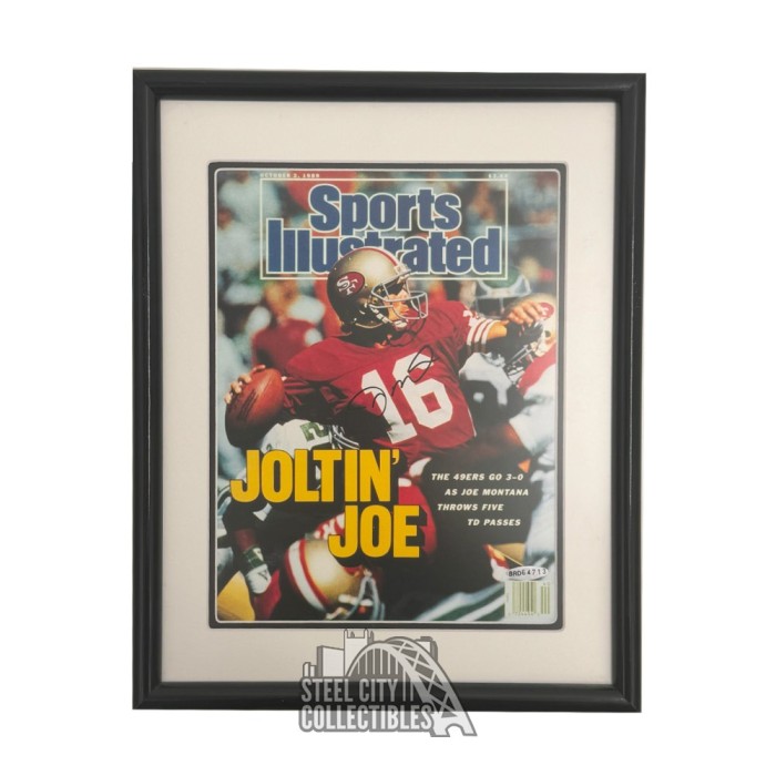 Joe Montana Autographed San Francisco 49ers Frame Sports Illustrated ...