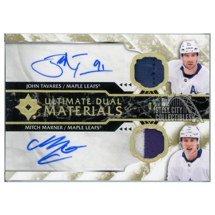 John Tavares, Mitch Marner 2018-19 Upper Deck Ultimate Collection Dual ...