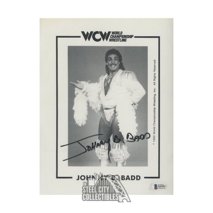 Johnny B Badd Autographed WCW 8.5x11 Wrestling Photo - BAS | Steel City ...