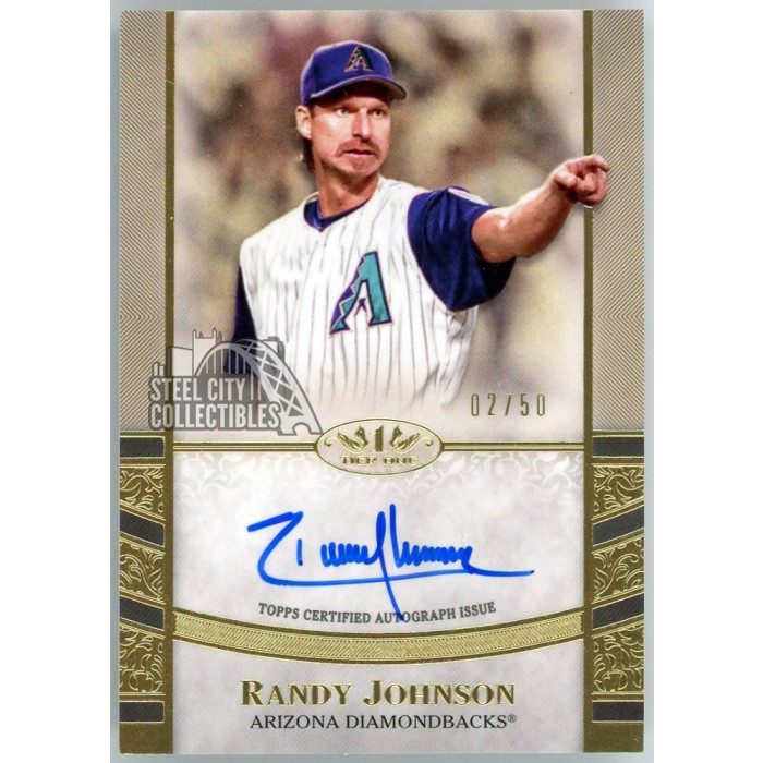 Randy Johnson 2021 Topps Tier One Autograph Card #T1A-RJ 2/50 | Steel ...