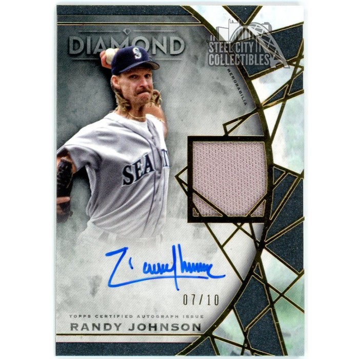 Randy Johnson 2022 Topps Diamond Icons Patch Autograph Card #SPA-RJ 07/ ...