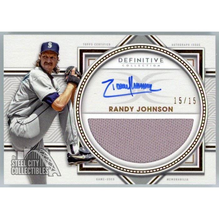 Randy Johnson 2022 Topps Definitive Jersey Autograph Card #DARC-RJ 15/ ...