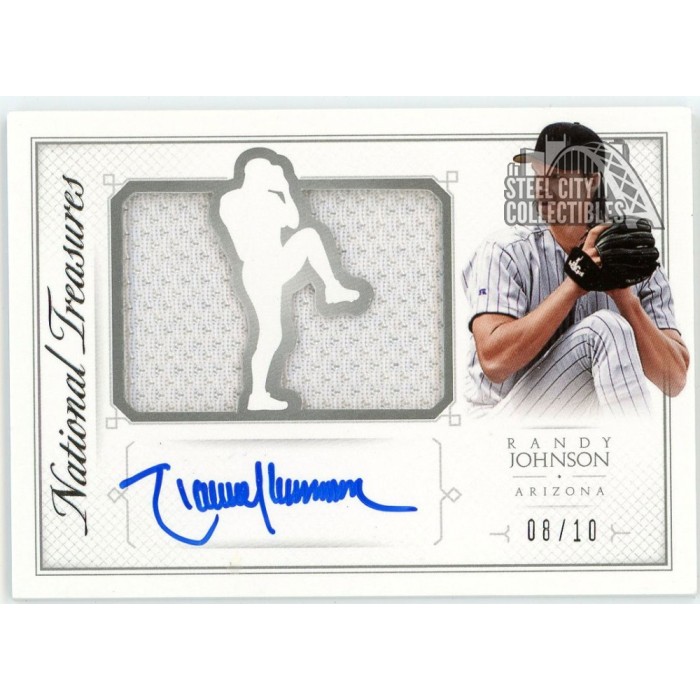 Randy Johnson 2015 Panini National Treasures Jersey Autograph Card #41 ...