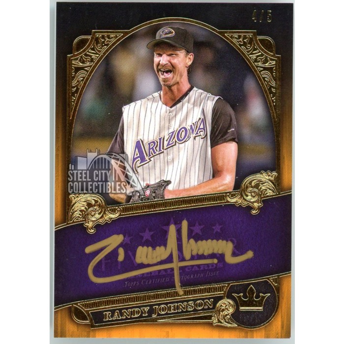 Randy Johnson 2022 Topps Five Star Baseball Royalty Autograph Card #BR ...