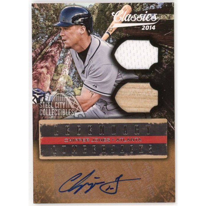 Chipper Jones 2014 Panini Classics Legendary Lumberjacks Relic ...