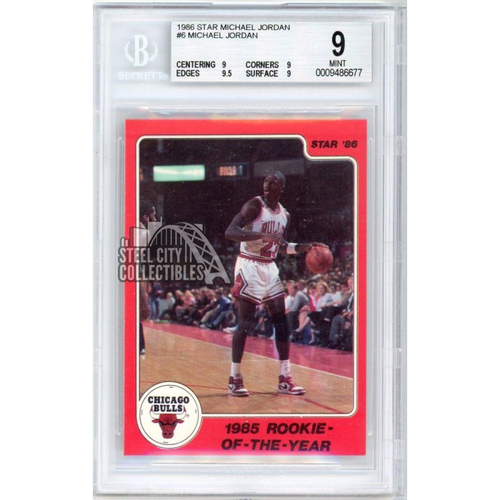 Michael Jordan 1986-87 Star Basketball 1985 Rookie of the Year Rookie ...