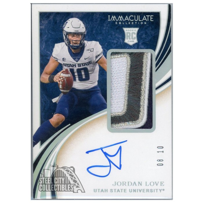 Jordan Love 2020 Panini Immaculate Collection Collegiate Autograph ...