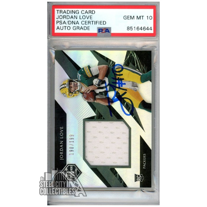 Jordan Love 2020 Panini Limited Autograph Rookie Jersey Card /199 #RJ ...
