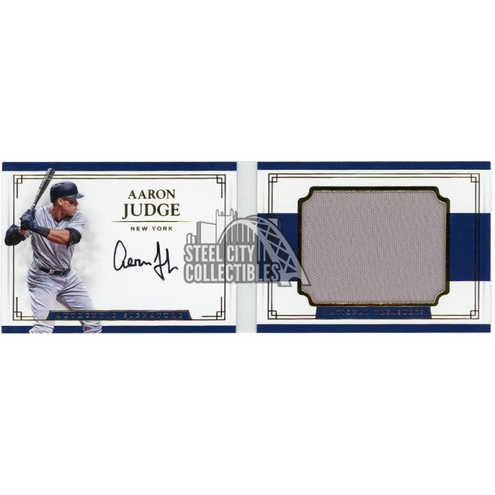Aaron Judge 2017 Panini National Treasures Rookie Signature Jumbo ...