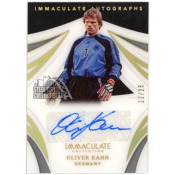 Oliver Kahn 2021-22 Panini Immaculate Autograph Card #IA-OK 22/25 ...