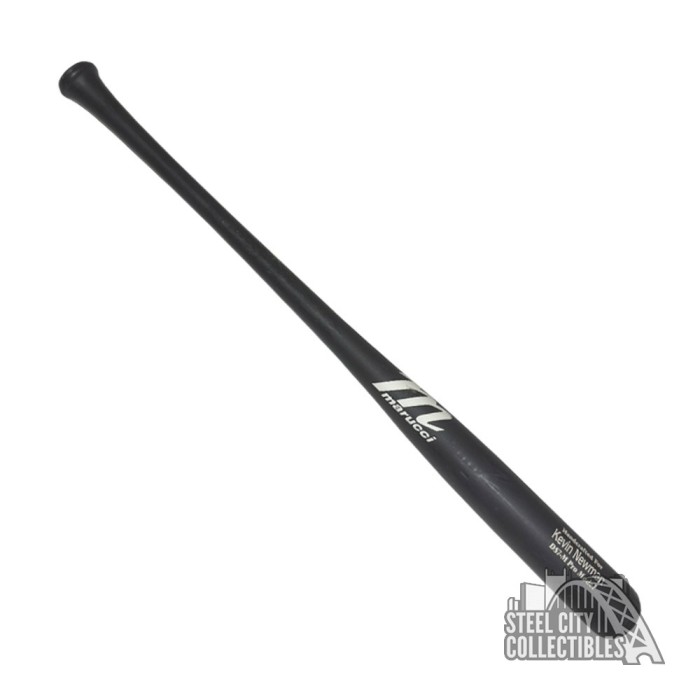 Kevin Newman Game Used Black Baseball Bat - MLB | Steel City Collectibles