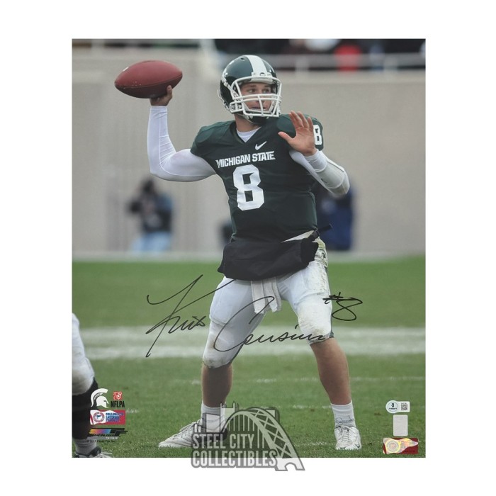 Kirk Cousins Autographed Michigan State 16x20 Football Photo - BAS ...