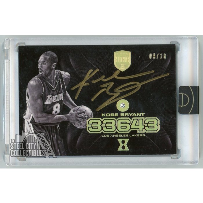 Kobe Bryant 2017-18 Panini Kobe Eminence 33643 Diamond Autograph 9/10 ...