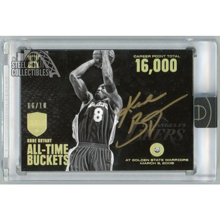 Kobe Bryant 2017-18 Panini Kobe Eminence All-Time Buckets 16000 Diamond ...
