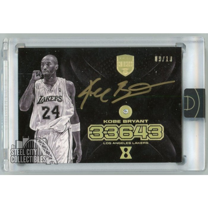 Kobe Bryant 2017-18 Panini Kobe Eminence 33643 Diamond Autograph 9/10 ...