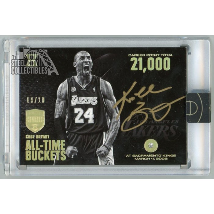 Kobe Bryant 2017-18 Panini Kobe Eminence All-Time Buckets 21000 Diamond ...