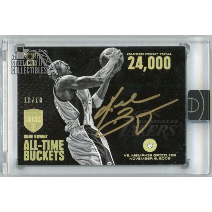 Kobe Bryant 2017-18 Panini Kobe Eminence All-Time Buckets 24000 Diamond ...
