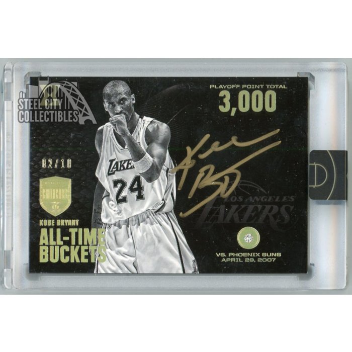 Kobe Bryant 2017-18 Panini Kobe Eminence All-Time Buckets 3000 Diamond ...