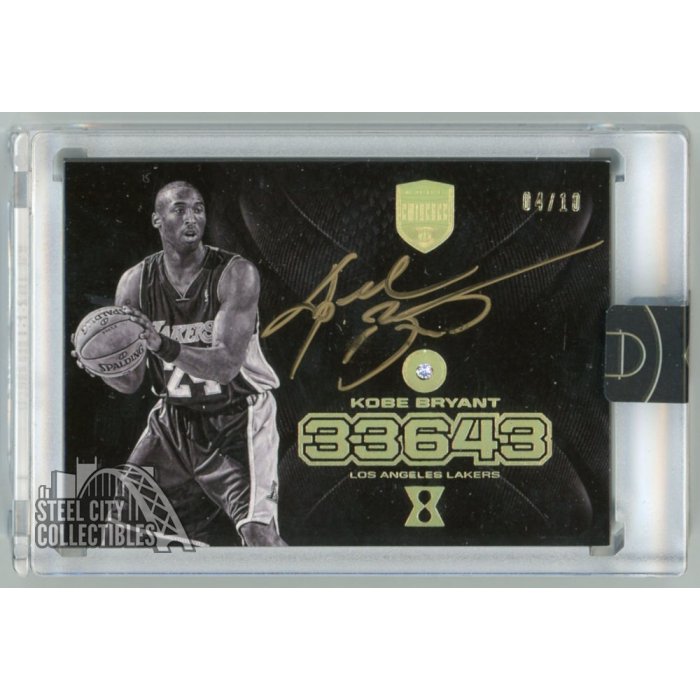 Kobe Bryant 2017-18 Panini Kobe Eminence 33643 Diamond Autograph 4/10 No. 39 | Steel City ...