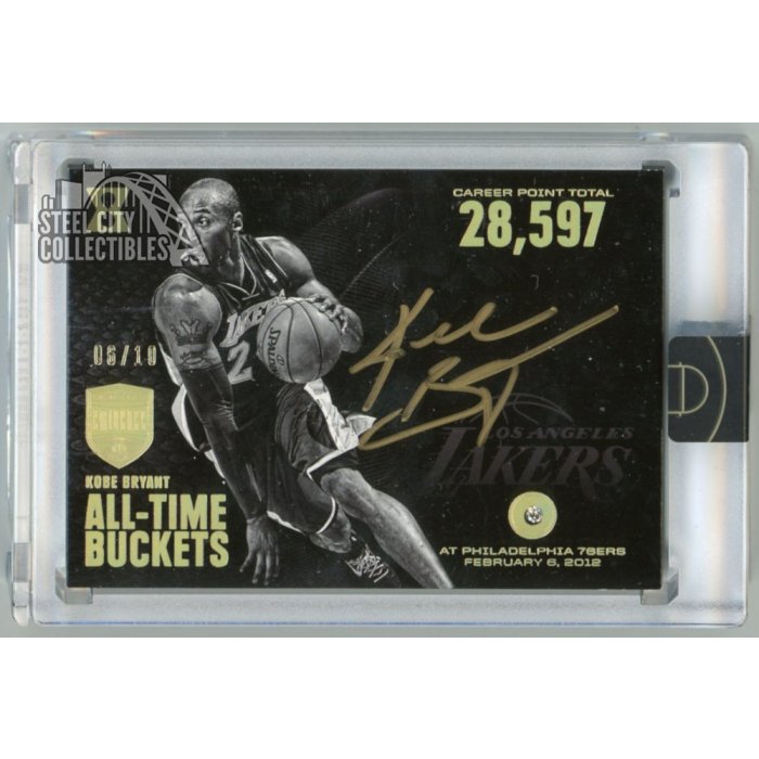 Kobe Bryant 2017-18 Panini Kobe Eminence All-Time Buckets 28597 Diamond ...