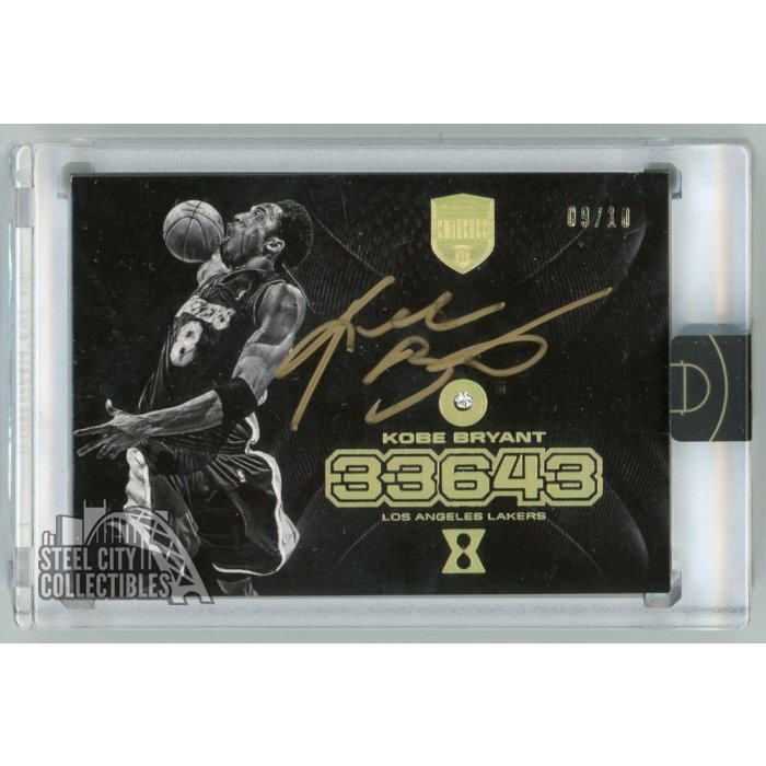 Kobe Bryant 2017-18 Panini Kobe Eminence 33643 Diamond Autograph 9/10 ...