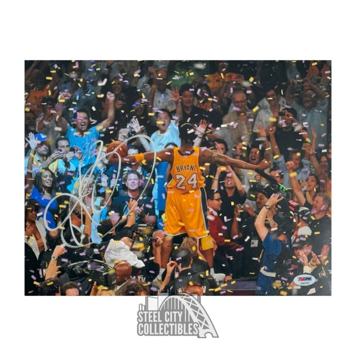 Kobe Bryant Autographed Los Angeles 11x14 Basketball Photo - PSA/DNA ...