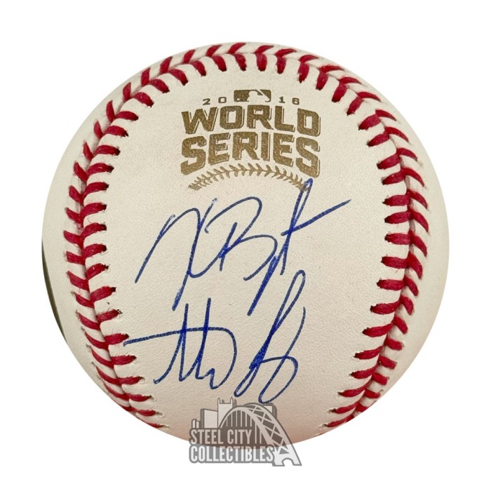Kris Bryant / Anthony Rizzo Autographed Official 2016 World Series ...