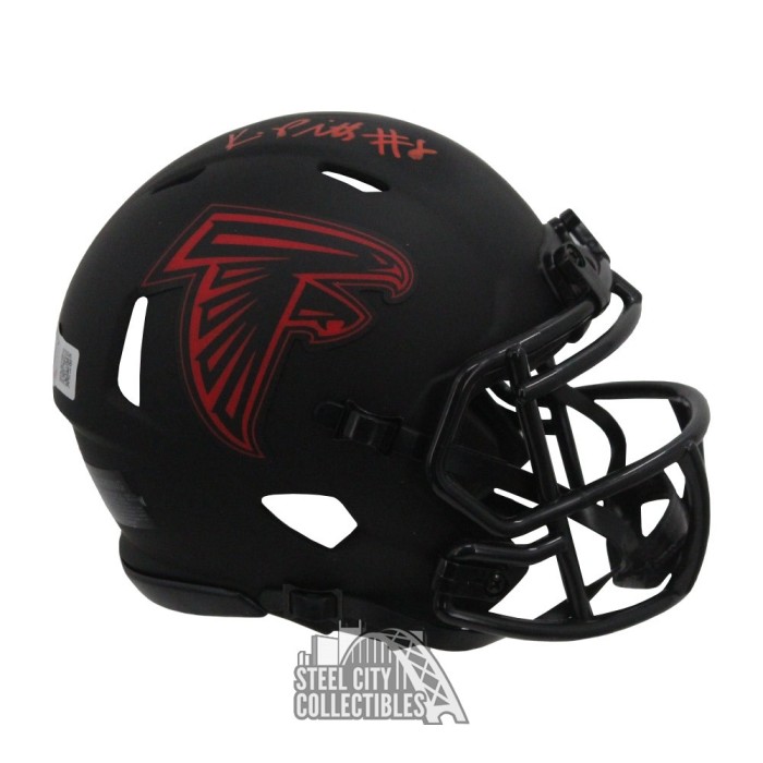 Kyle Pitts Autographed Atlanta Eclipse Mini Football Helmet - BAS (Red ...