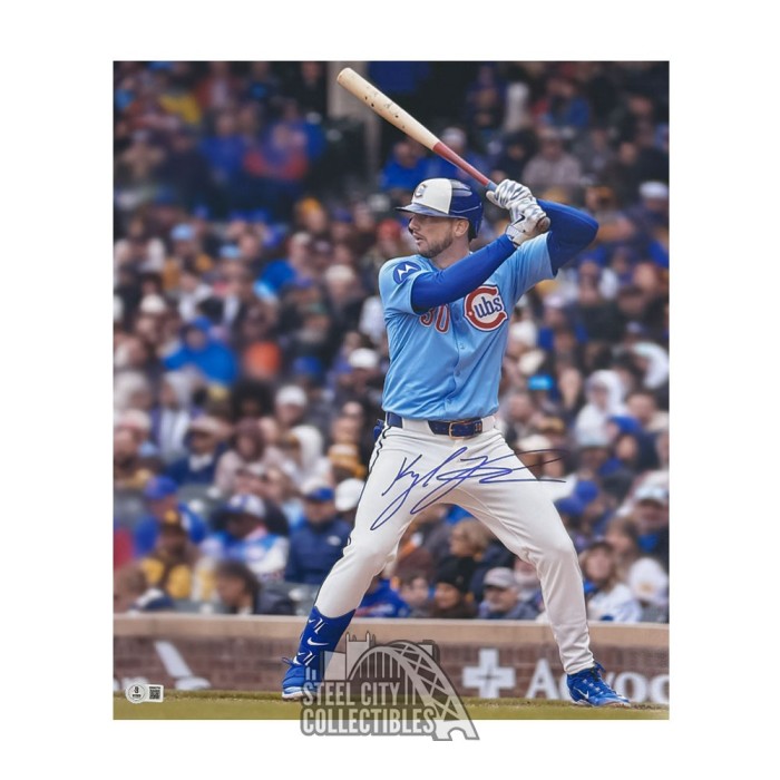 Kyle Tucker Autographed Chicago Cubs 16x20 Baseball Photo - BAS | Steel ...