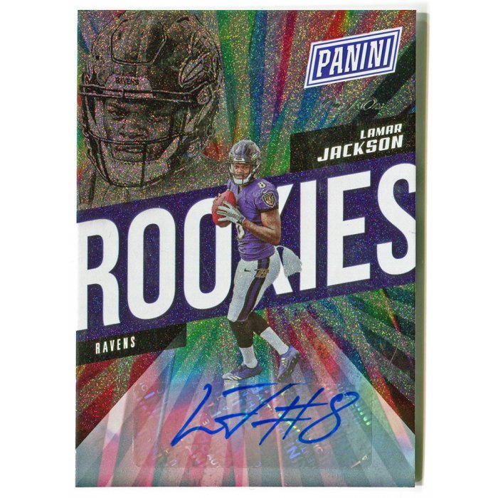 Lamar Jackson 2018 Panini National Silver Pack Autograph Auto Rookie ...