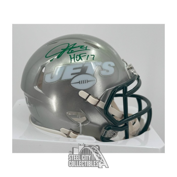LaDainian Tomlinson HOF 17 Autographed New York Jets Flash Mini ...