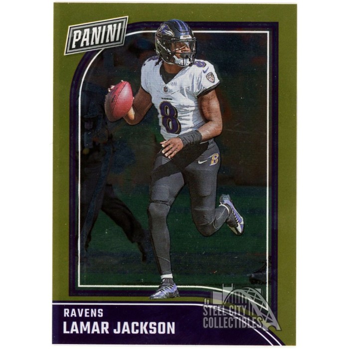 Lamar Jackson 2024 Panini Black Friday Gold Card #FB3 04/10 | Steel ...