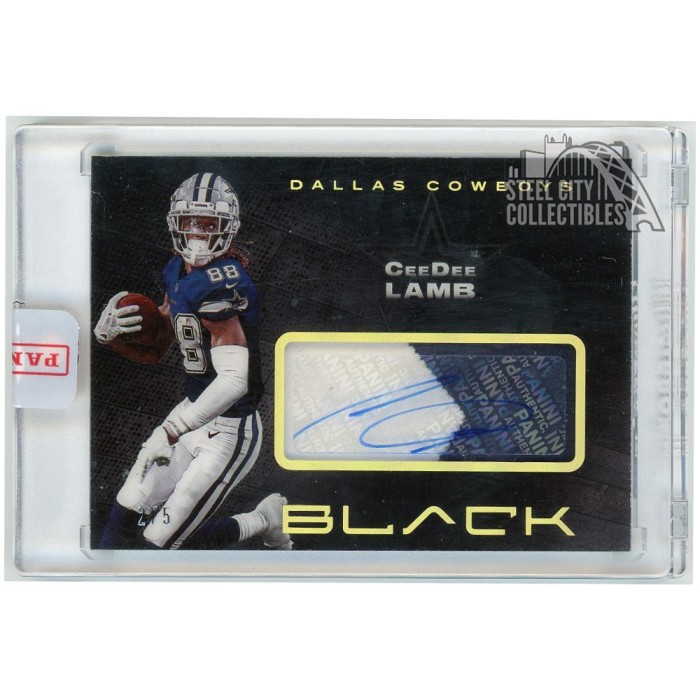 CeeDee Lamb 2020 Panini Black Rookie Patch Autograph Gold Card #RJA-CDL ...