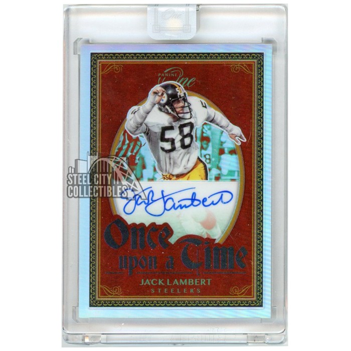 Jack Lambert 2020 Panini One Once Upon A Time Auto 3/10 | Steel City ...