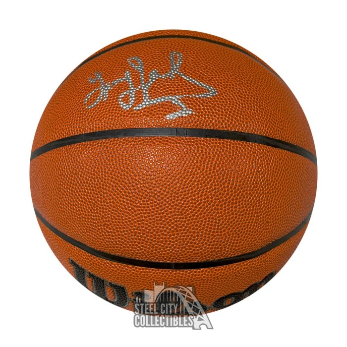 Larry Johnson Autographed Wilson NBA Basketball - BAS | Steel City ...