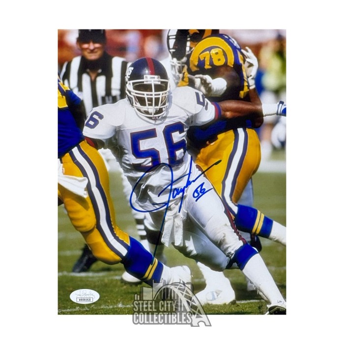 Lawrence Taylor Autographed New York 8x10 Football Photo - JSA (White ...