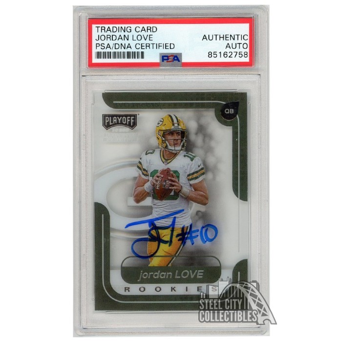Jordan Love 2020 Panini Chronicles Playoff Momentum Autograph Rookie ...