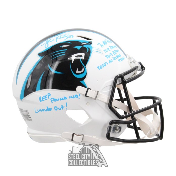 Luke Kuechly Autographed Carolina 6 Inscription Flat White Authentic ...