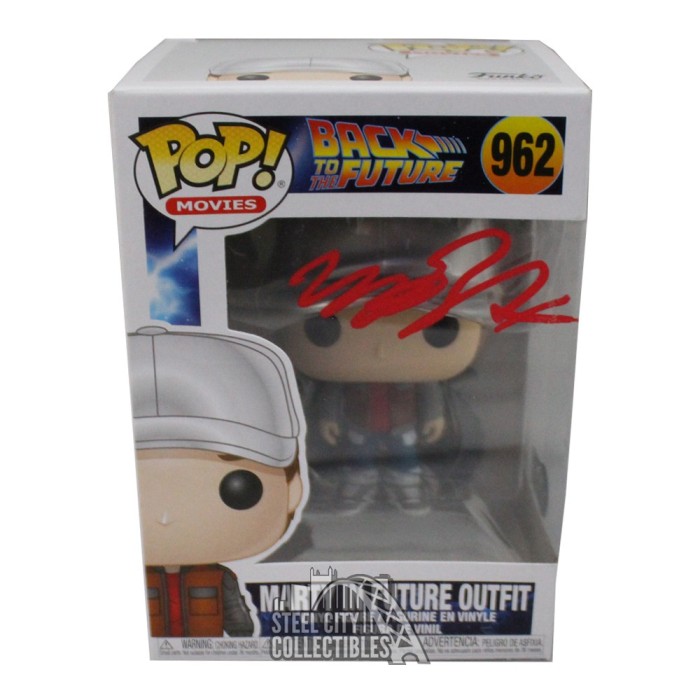 Michael J Fox Autographed Back to the Future Marty McFly Funko - BAS ...