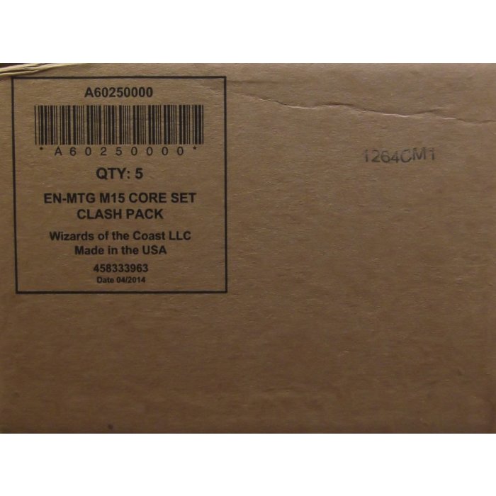 Magic the Gathering 2015 Core Set Clash Pack 5ct Case | Steel City ...