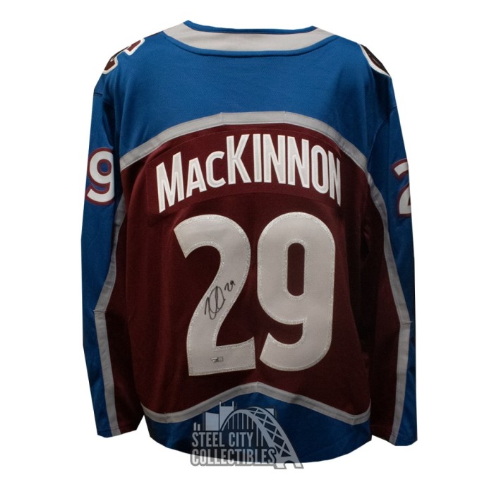 Nathan MacKinnon Autographed Colorado Avalanche Fanatics Hockey Jersey ...